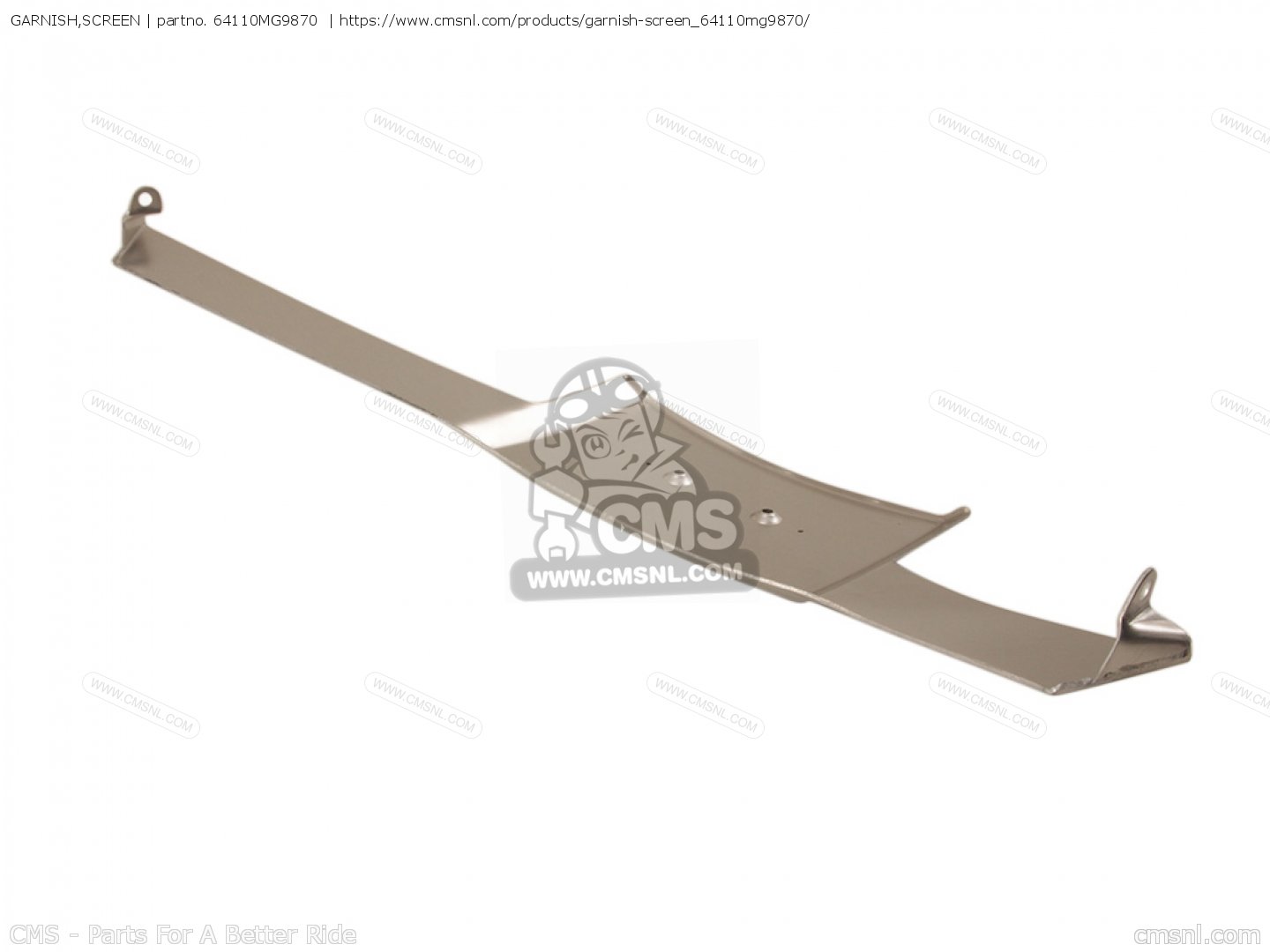 GARNISH,SCREEN for GL1200D GOLDWING 1986 (G) - order at CMSNL