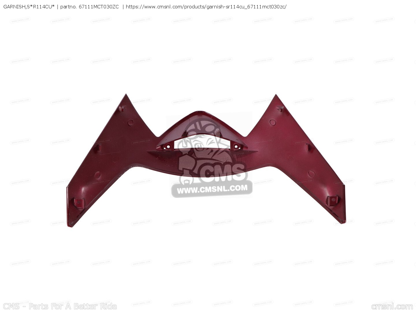 GARNISH,S*R114CU* for FJS600 SILVER WING 2002 (2) JAPAN PF01-110 ...