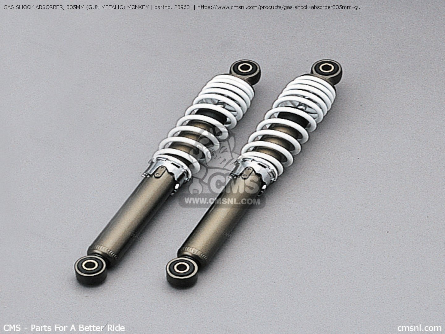 23963: GAS SHOCK ABSORBER, 335MM (GUN METALIC) MONKEY Daytona - buy the ...