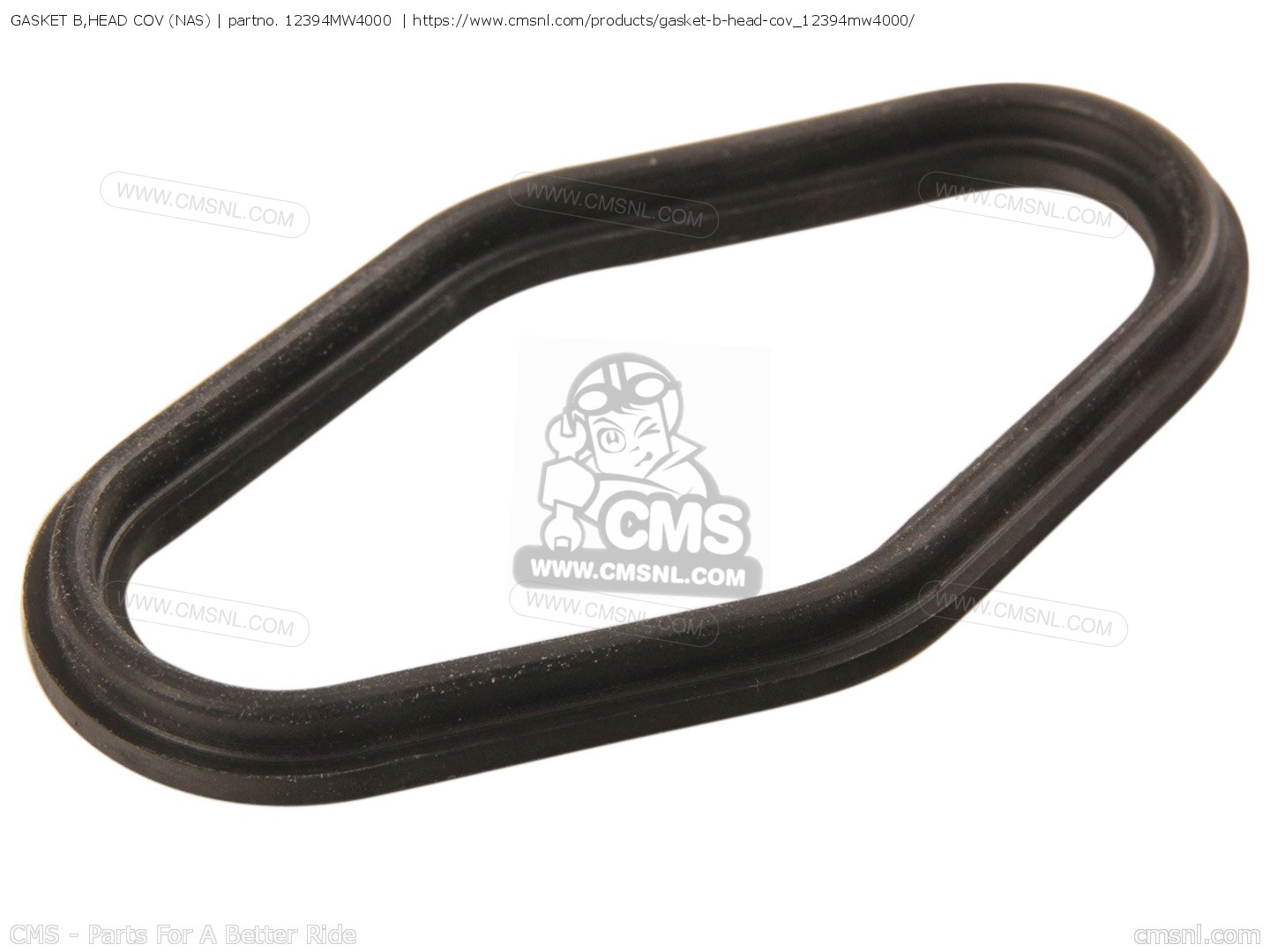 12394MW4000: GASKET B,HEAD COV (NAS) Honda - buy the 12394-MW4-000 at CMSNL