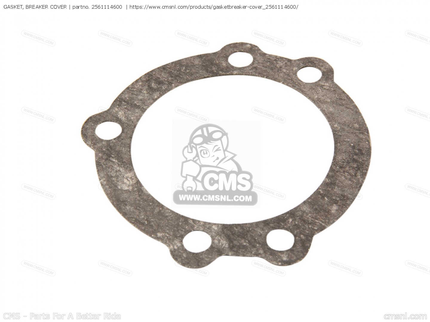2561114600: GASKET, BREAKER COVER (MCA) Yamaha - buy the 256-11146-00 ...