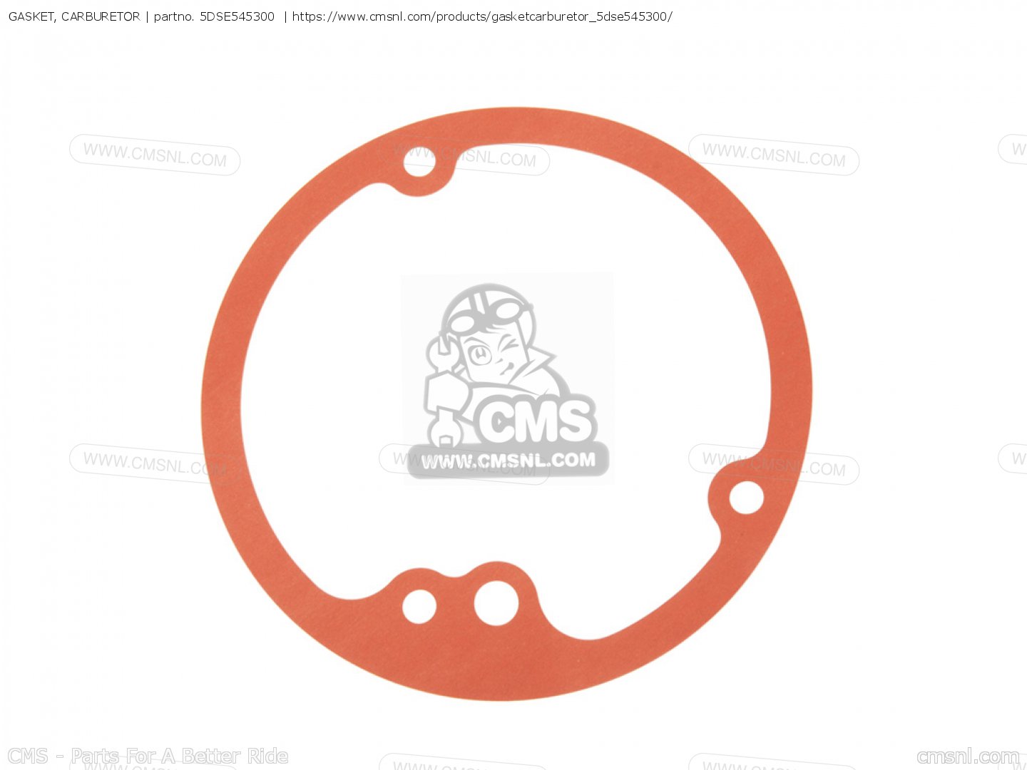 5DSE545300: GASKET, CARBURETOR (NAS) Yamaha - buy the 5DS-E5453-00-00 ...