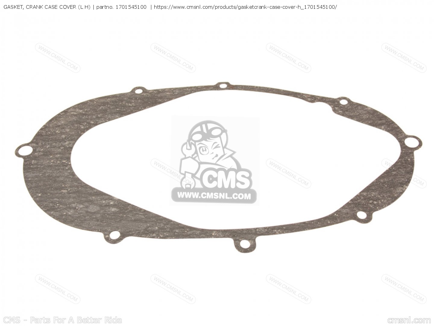 GASKET, CRANK CASE COVER (L H) (MCA) for Yamaha - order at CMSNL