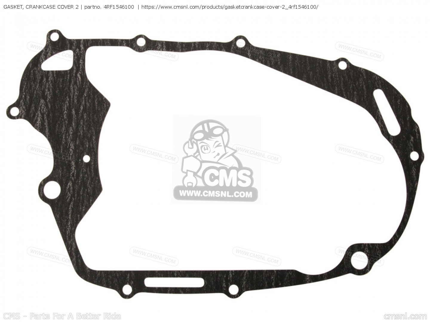 4RF1546100: GASKET, CRANKCASE COVER 2 (NAS) Yamaha - buy the 4RF-15461-00-00 at CMSNL