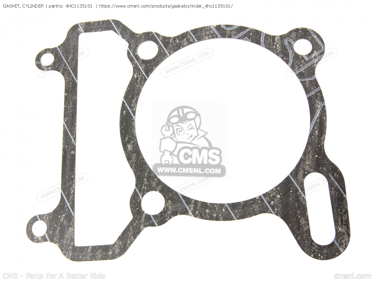 4HC1135101: GASKET, CYLINDER (NAS) Yamaha - buy the 4HC-11351-01-00 at ...