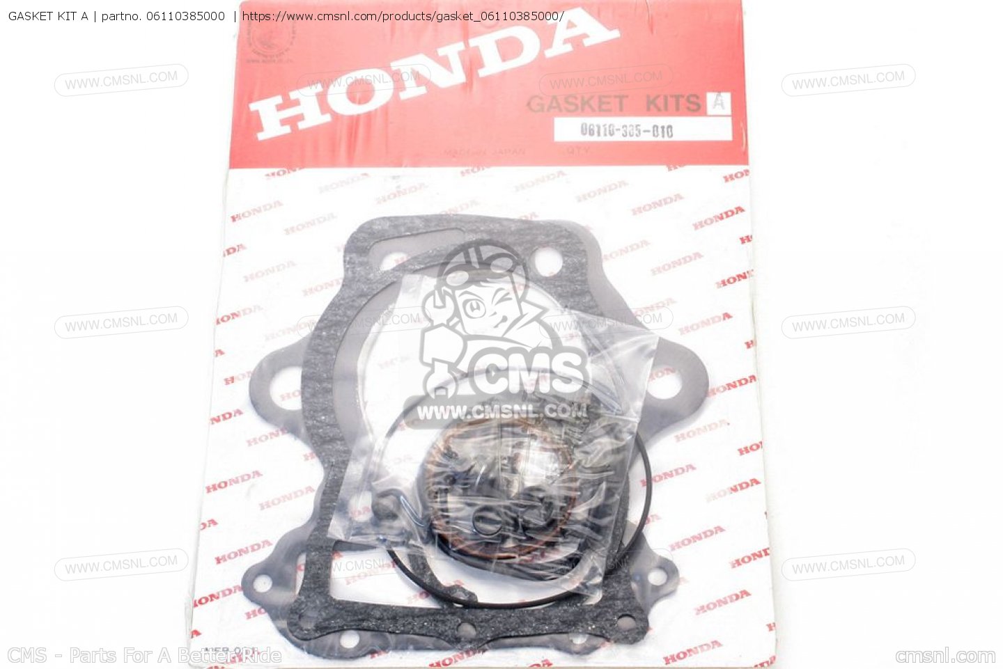 06110385000: GASKET KIT A Honda - buy the 06110-385-000 at CMSNL