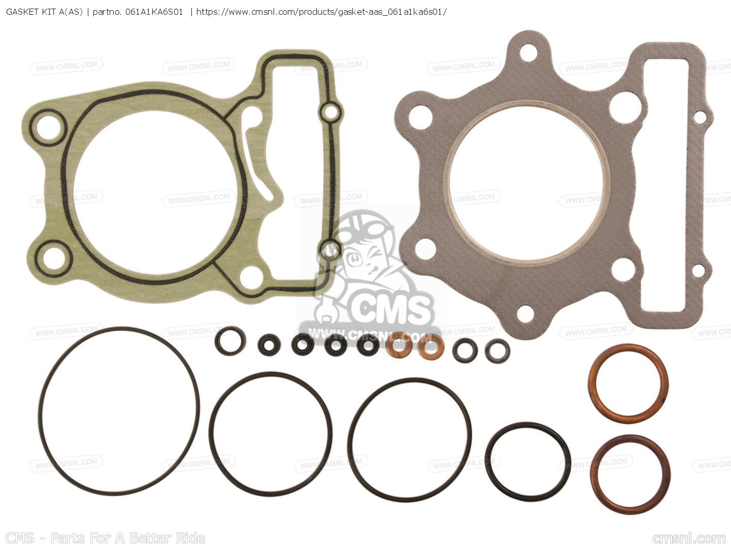 061A1KA6S01: GASKET KIT A(AS) Honda - buy the 061A1-KA6-S01 at CMSNL