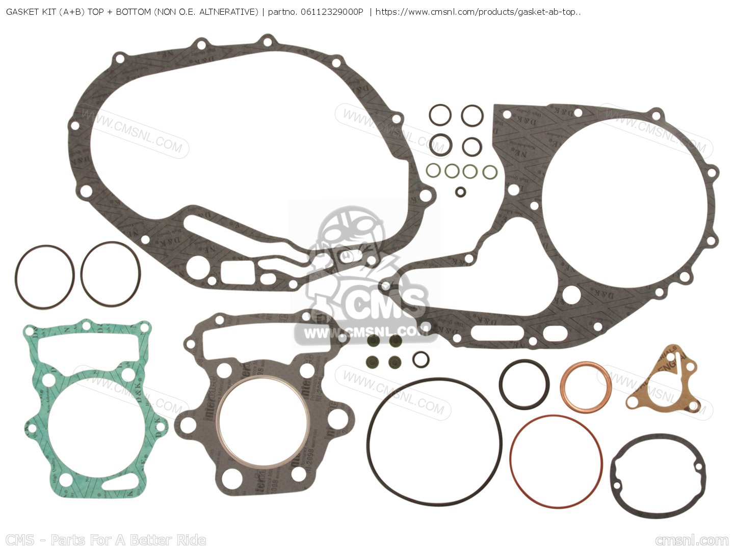 GASKET KIT (A+B) TOP + BOTTOM (NON O.E. ALTNERATIVE) (NAS) for Honda ...