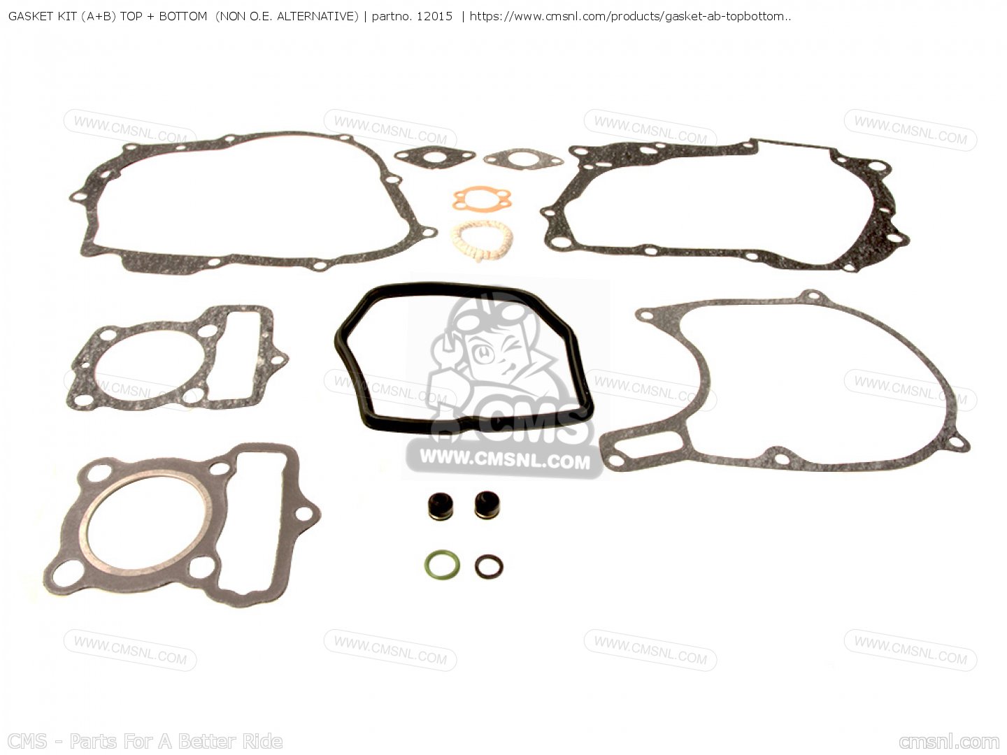 GASKET KIT (A+B) TOP + BOTTOM for Honda - order at CMSNL