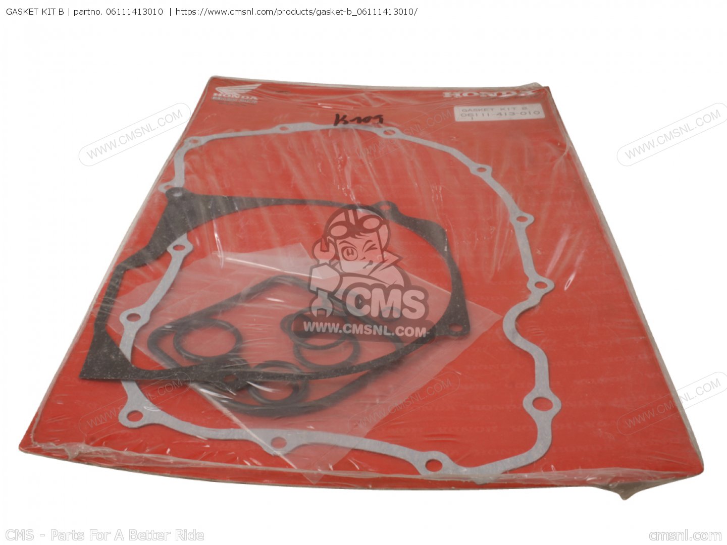 06111413010: GASKET KIT B (MCA) Honda - buy the 06111-413-010 at CMSNL