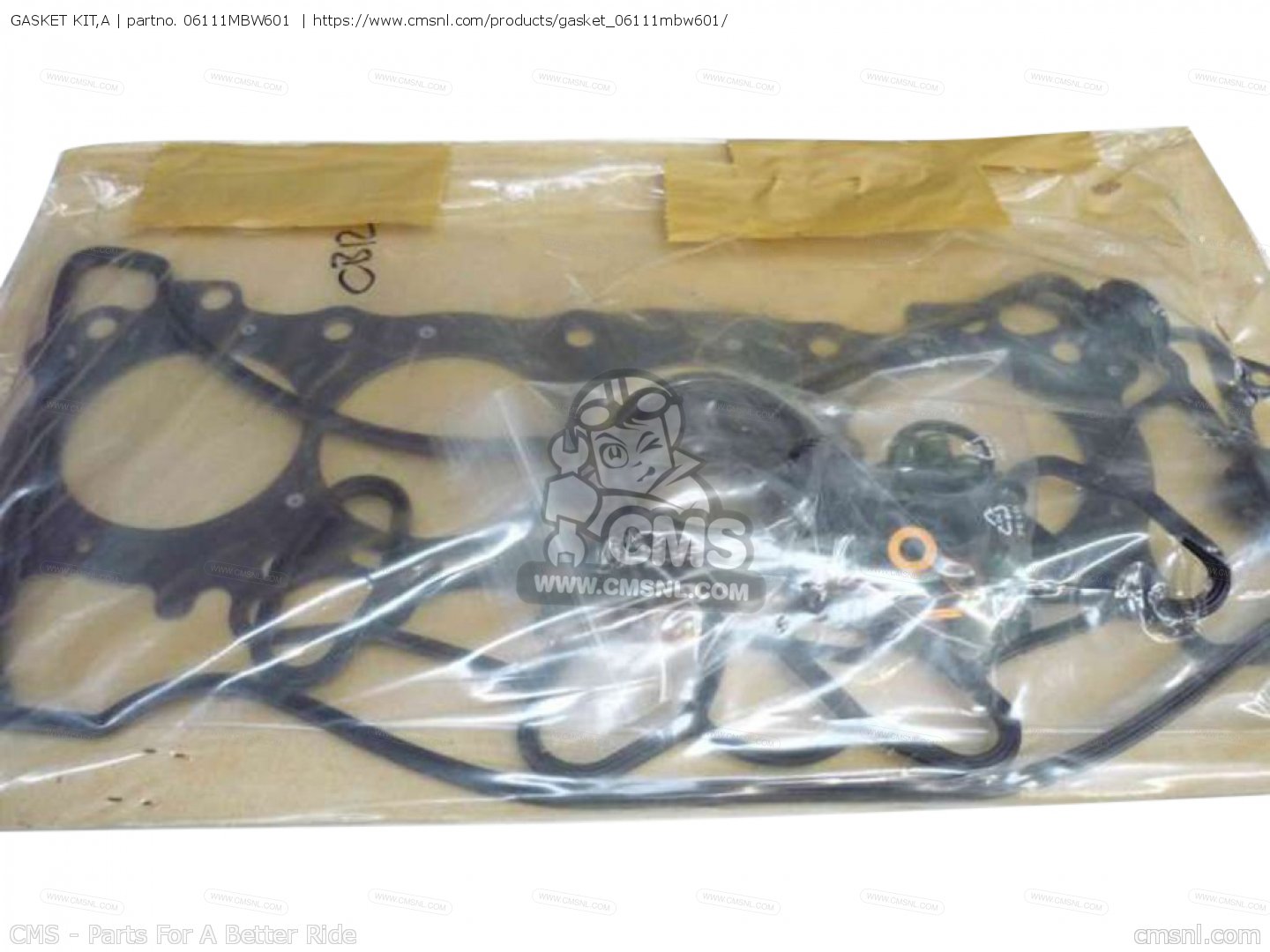 06111MBW601: Gasket Kit,a (nas) Honda - buy the 06111-MBW-601 at CMSNL