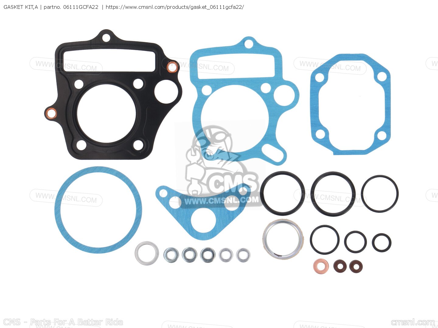 06111GCFA22: Gasket Kit,a Honda - buy the 06111-GCF-A22 at CMSNL