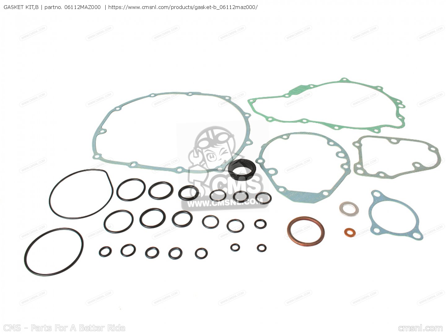 06112MAZ000: GASKET KIT,B (NAS) Honda - buy the 06112-MAZ-000 at CMSNL