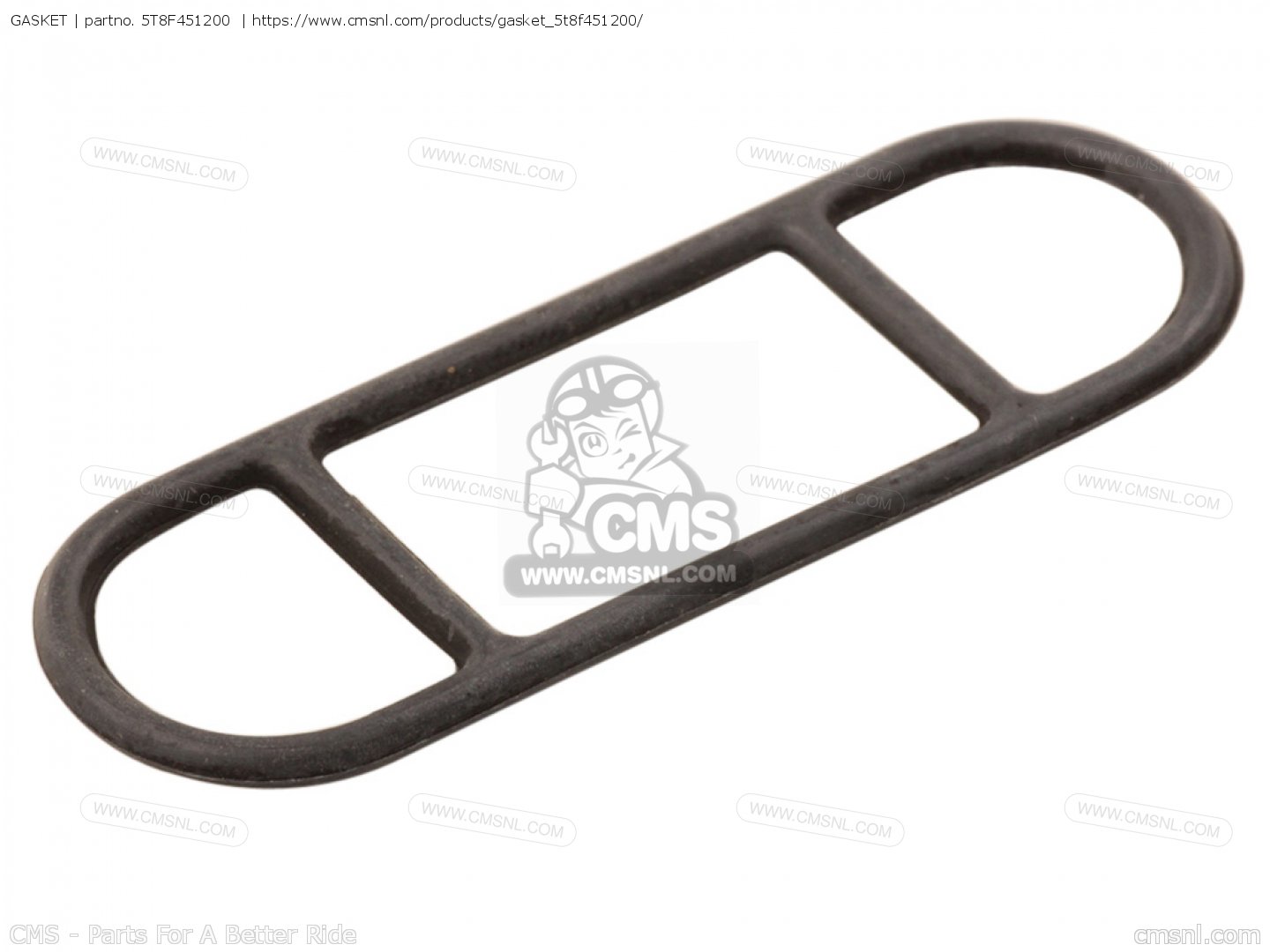 5T8F451200: GASKET (NAS) Yamaha - buy the 5T8-F4512-00-00 at CMSNL