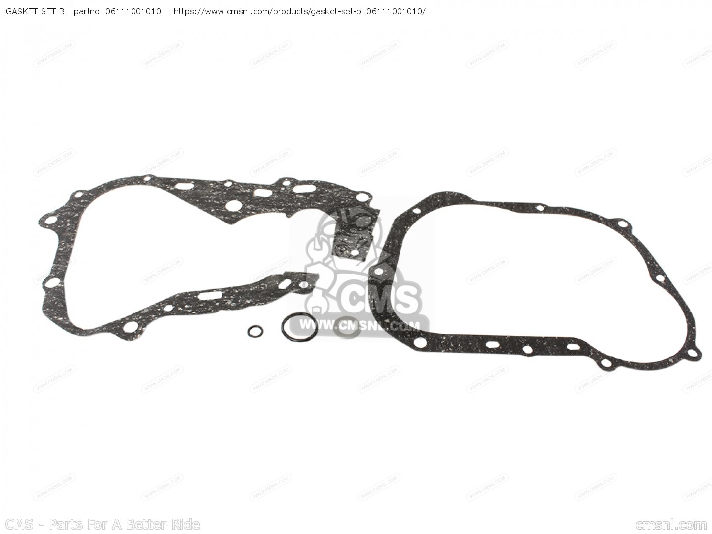 06111001010: GASKET SET B (MCA) Honda - buy the 06111-001-010 at CMSNL