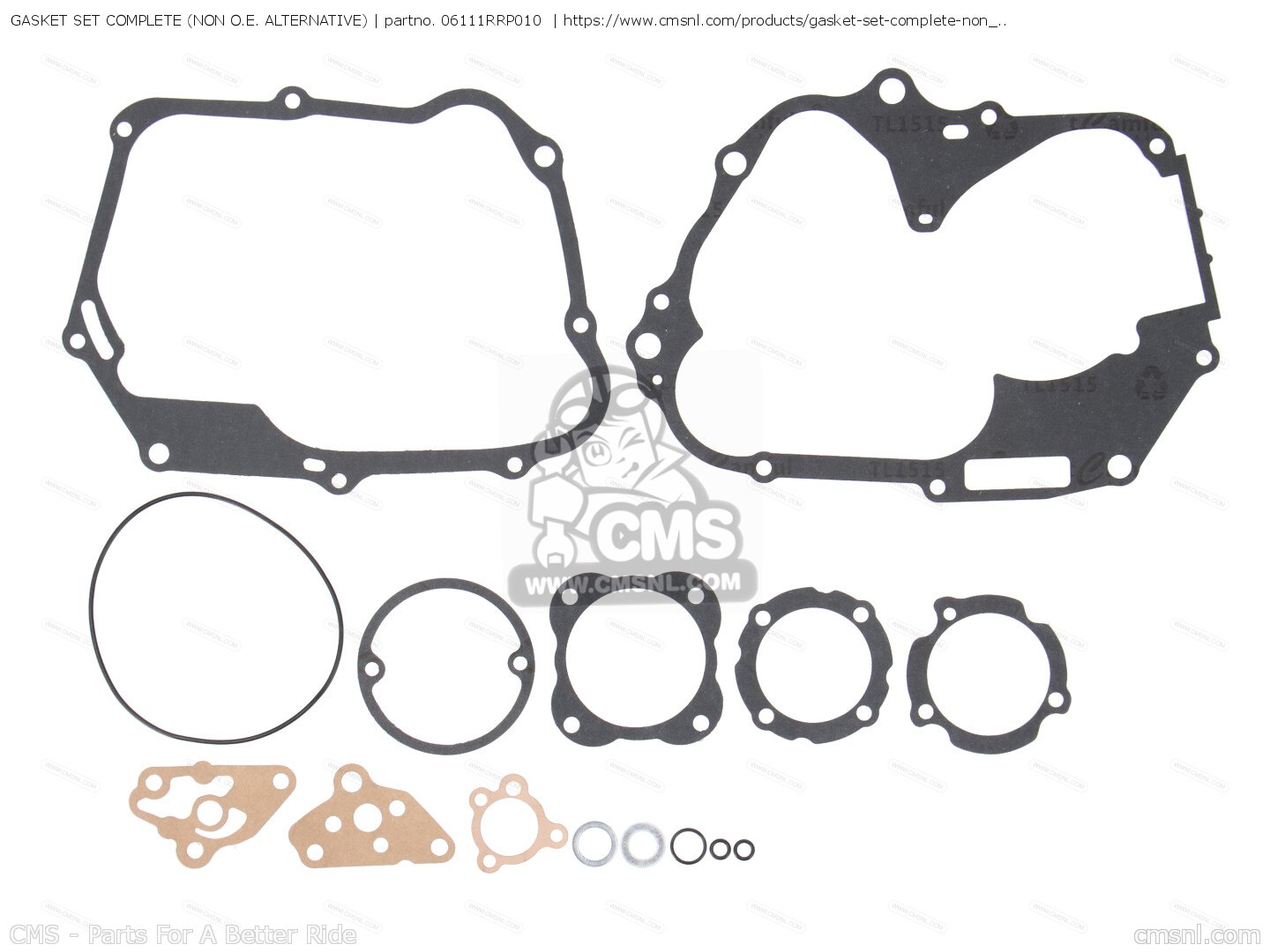 GASKET SET COMPLETE (NON O.E. ALTERNATIVE) for Honda - order at CMSNL