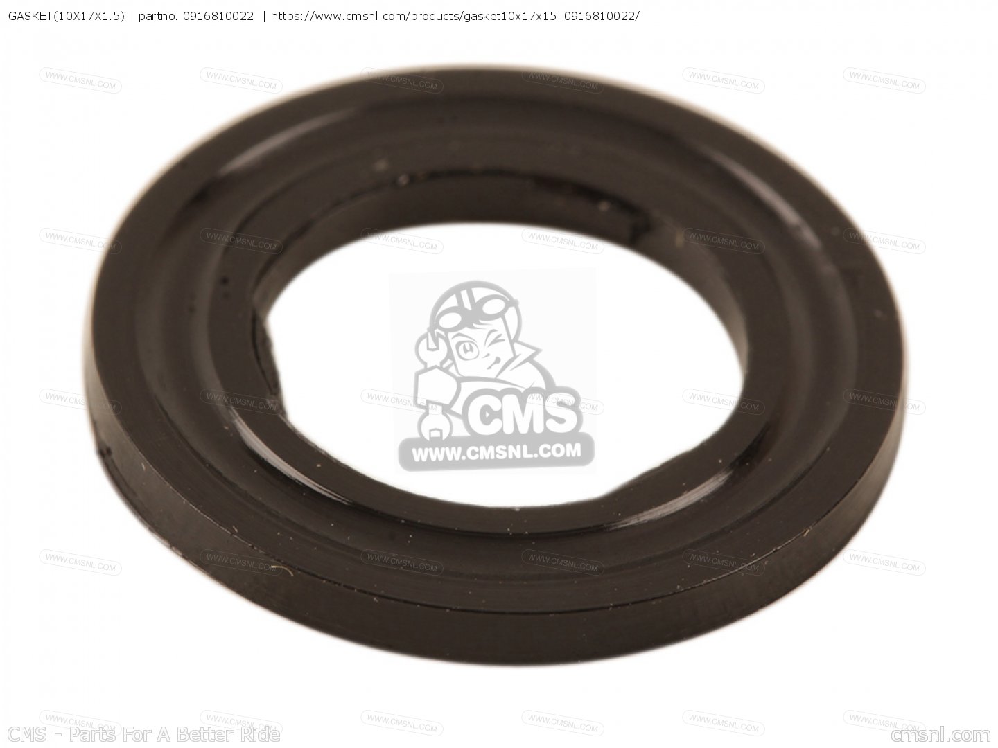 0916810022: Gasket(10x17x1.5) (nas) Suzuki - buy the 09168-10022 at CMSNL