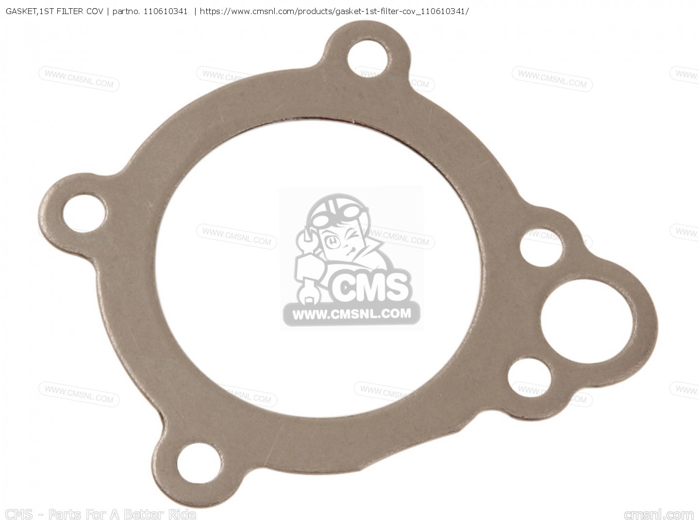110610341: GASKET,1ST FILTER COV (NAS) Kawasaki - buy the 11061-0341 at ...