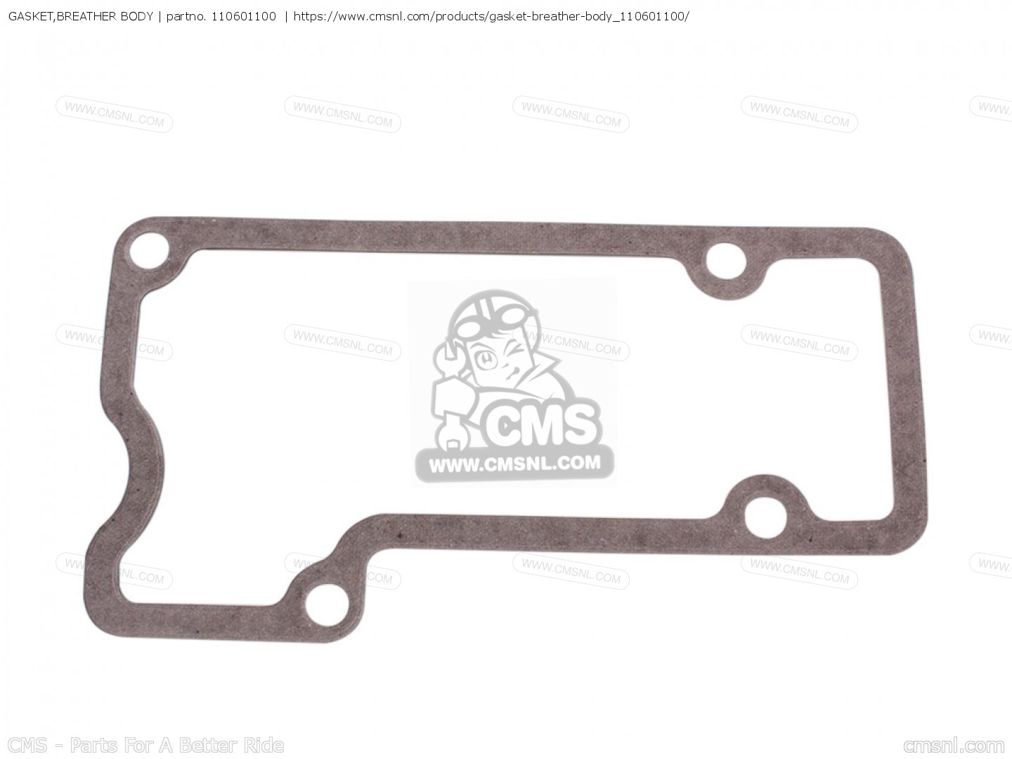 110601100: Gasket,breather Body (nas) Kawasaki - buy the 11060-1100 at ...