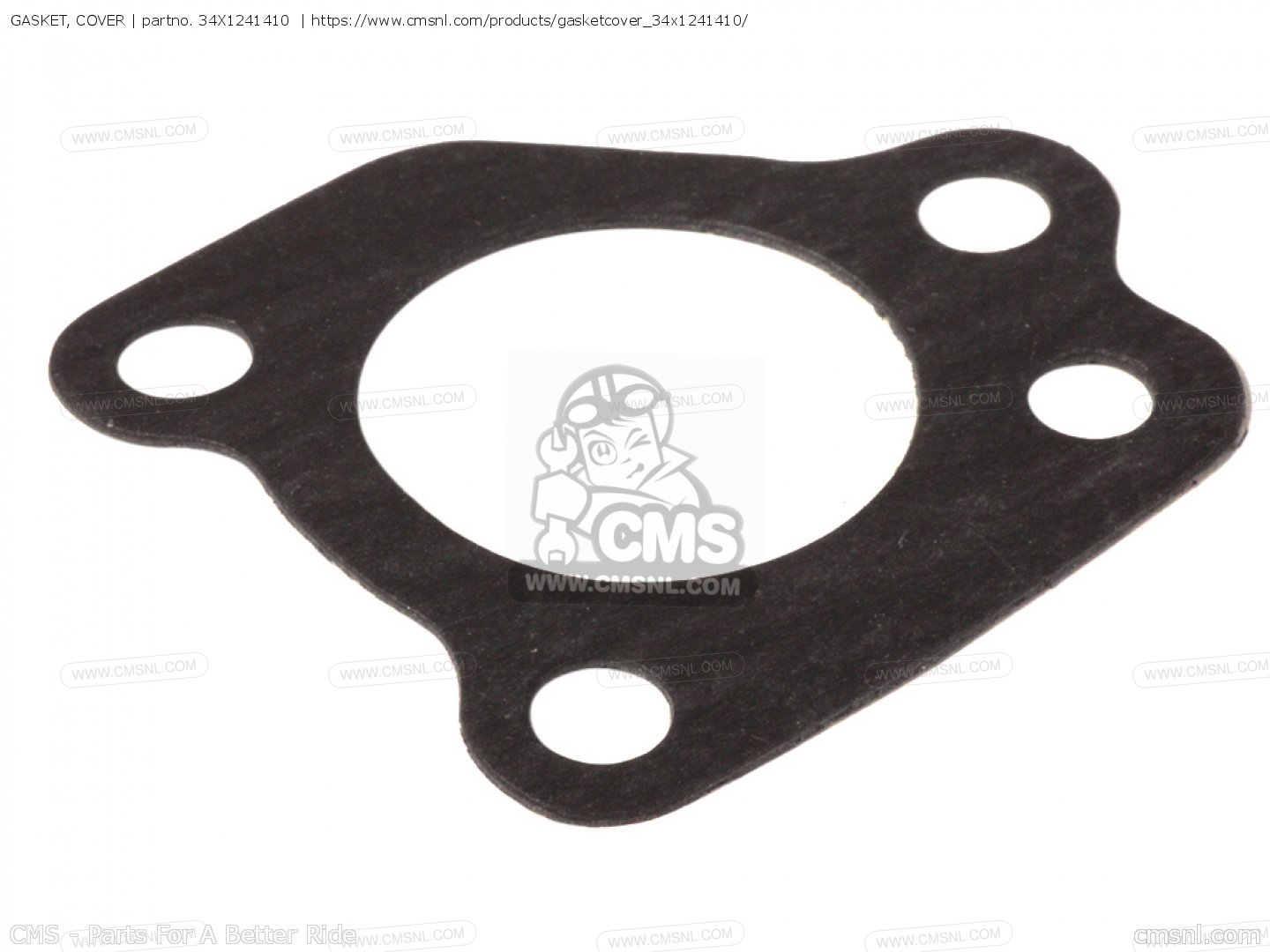 34X1241410: Gasket, Cover (mca) Yamaha - buy the 34X-12414-10 at CMSNL