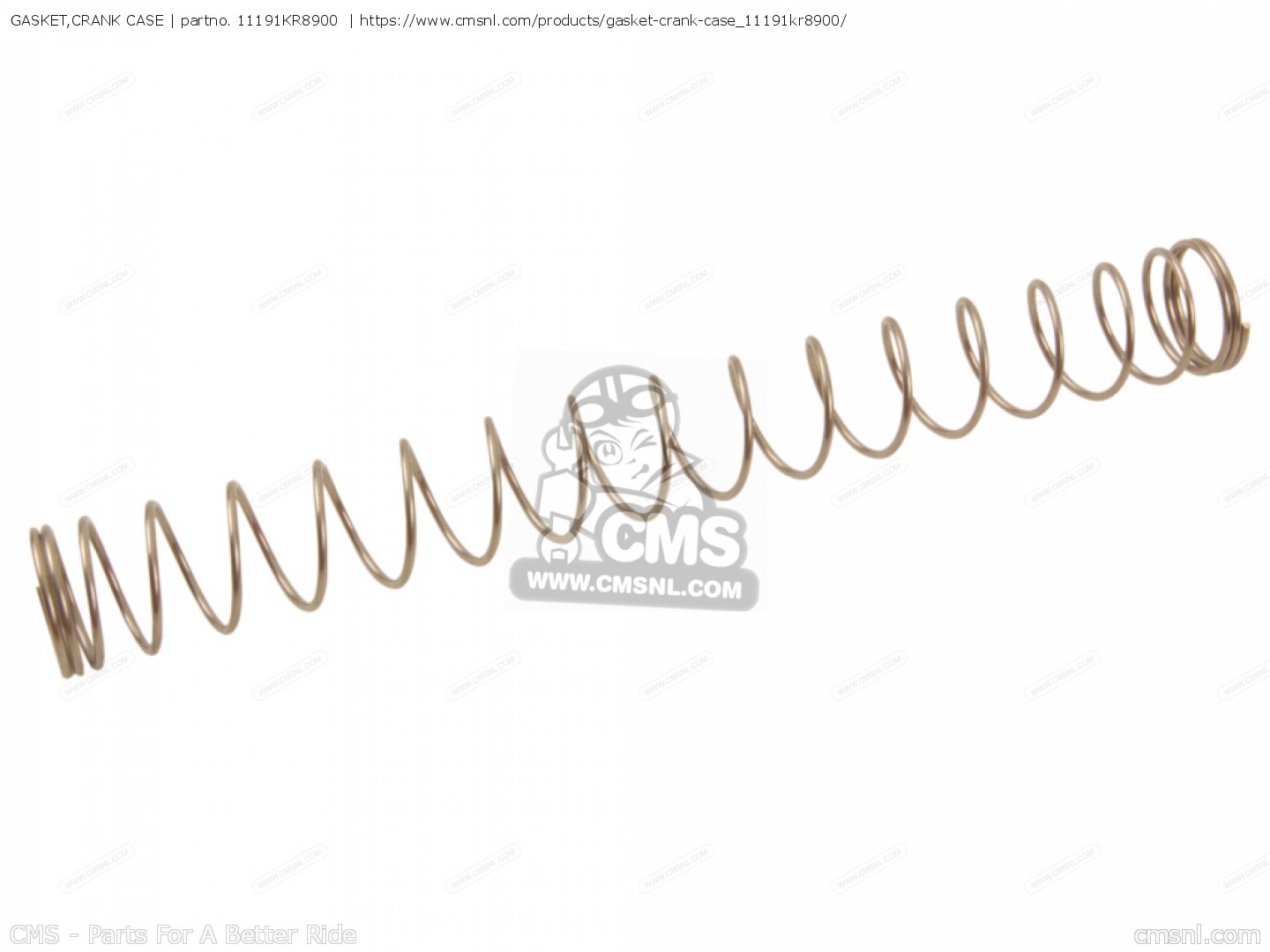11191KR8900: GASKET,CRANK CASE (NAS) Honda - buy the 11191-KR8-900 at CMSNL