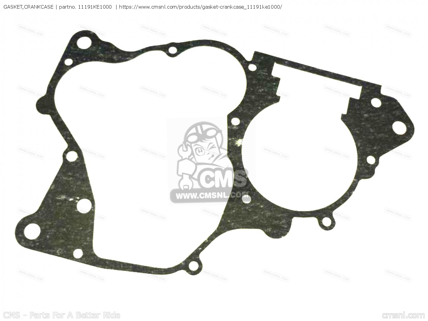 11191KE1000: GASKET,CRANKCASE (MCA) Honda - buy the 11191-KE1-000 at CMSNL