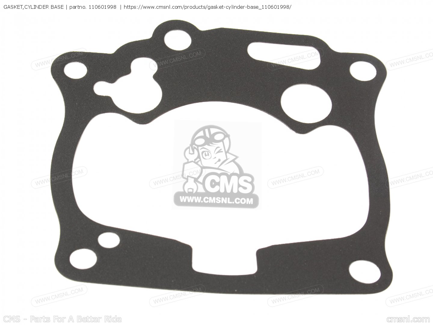 110601998: GASKET,CYLINDER BASE (NAS) Kawasaki - buy the 110601998 at CMSNL