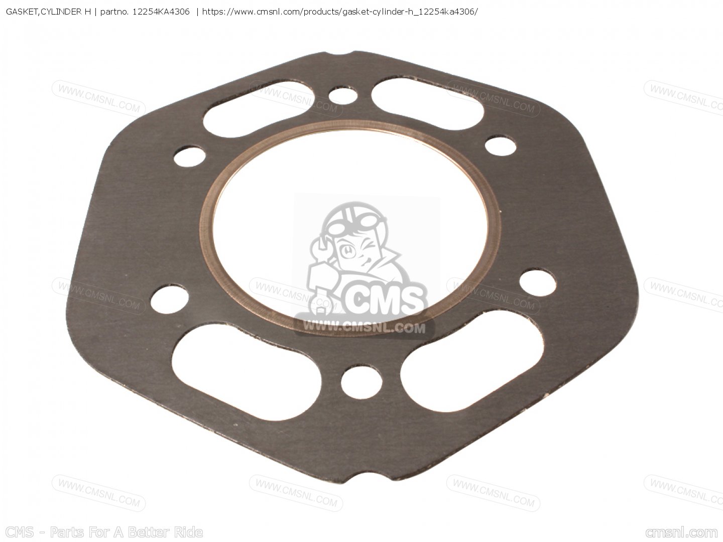 12254KA4306: GASKET,CYLINDER H (NAS) Honda - buy the 12254-KA4-306 at CMSNL
