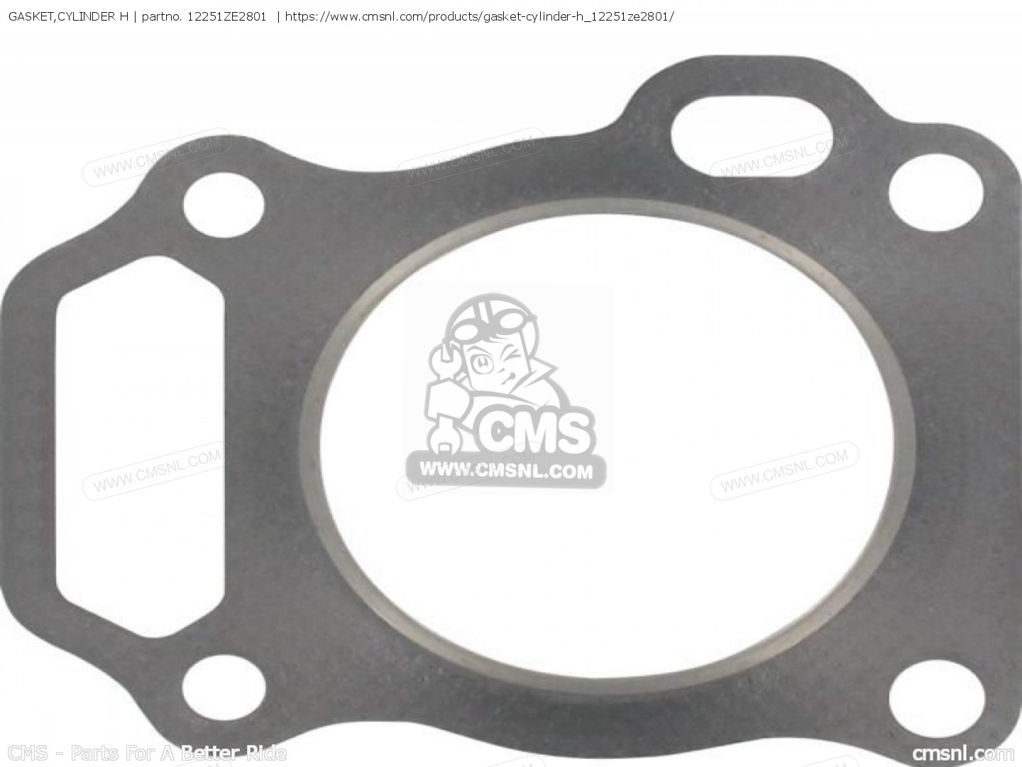 12251ZE2801: GASKET,CYLINDER H Honda - buy the 12251-ZE2-801 at CMSNL