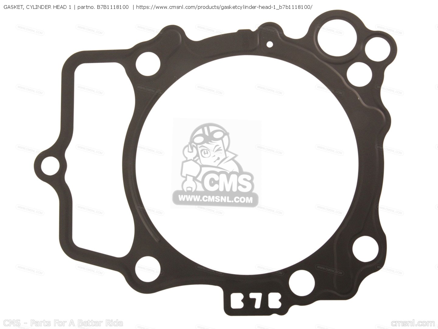 B7b1118100 Gasket Cylinder Head 1 Yamaha Buy The B7b 11181 00 At Cmsnl