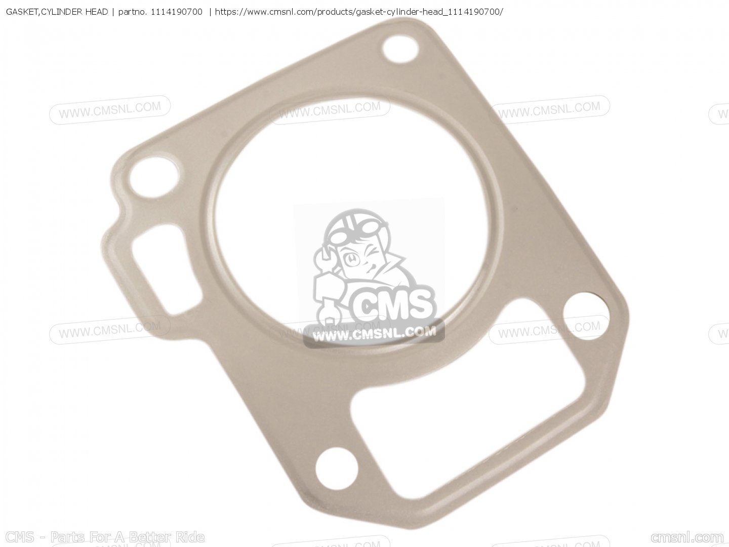 1114190700: GASKET,CYLINDER HEAD (NAS) Suzuki - buy the 11141-90700 at ...