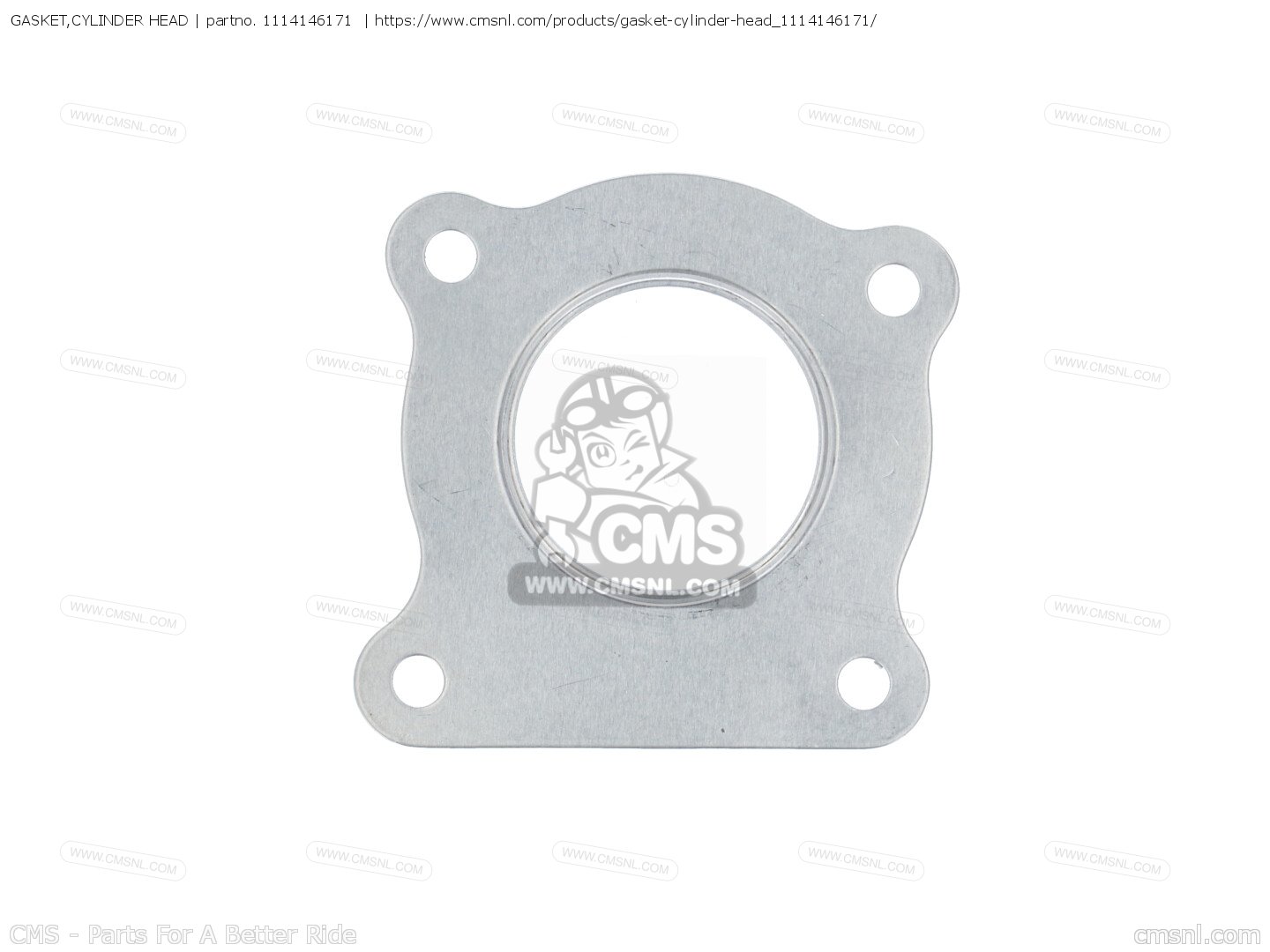 1114146171: GASKET,CYLINDER HEAD Suzuki - buy the 11141-46171 at CMSNL