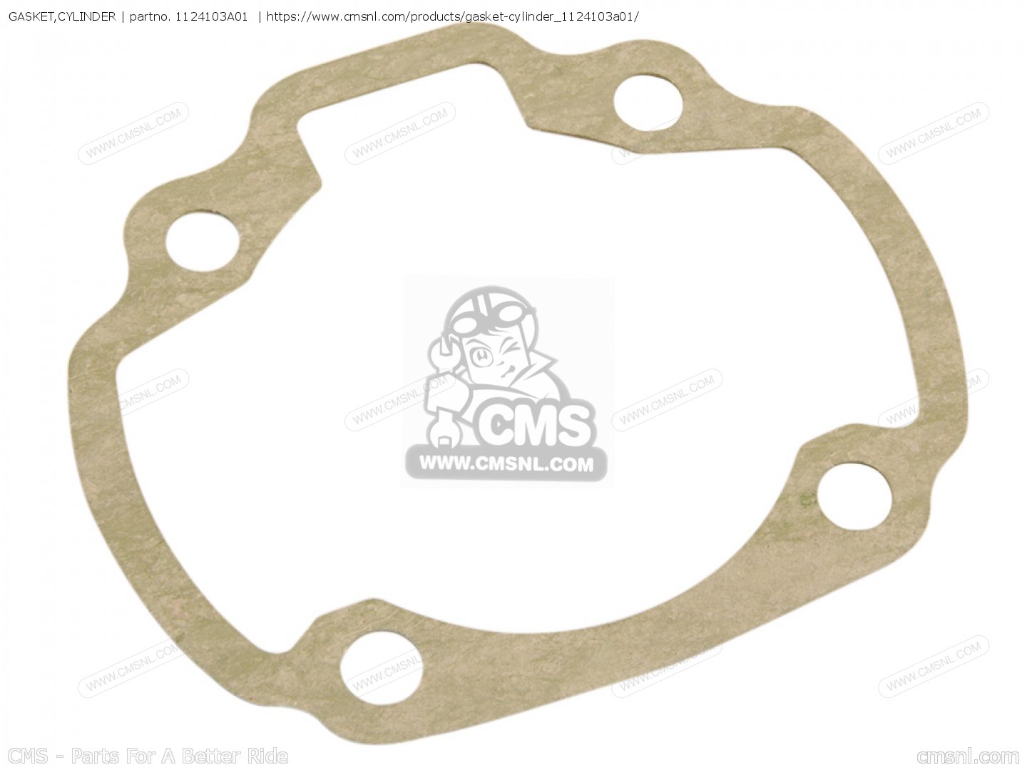 1124103A01: GASKET,CYLINDER (MCA) Suzuki - buy the 11241-03A01 at CMSNL