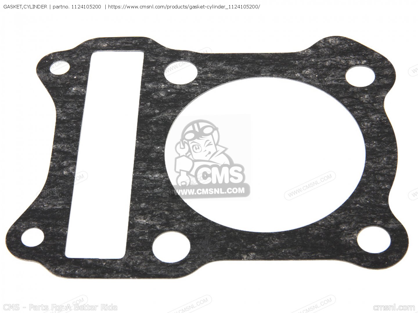 1124105200: GASKET,CYLINDER (MCA) Suzuki - buy the 11241-05200 at CMSNL