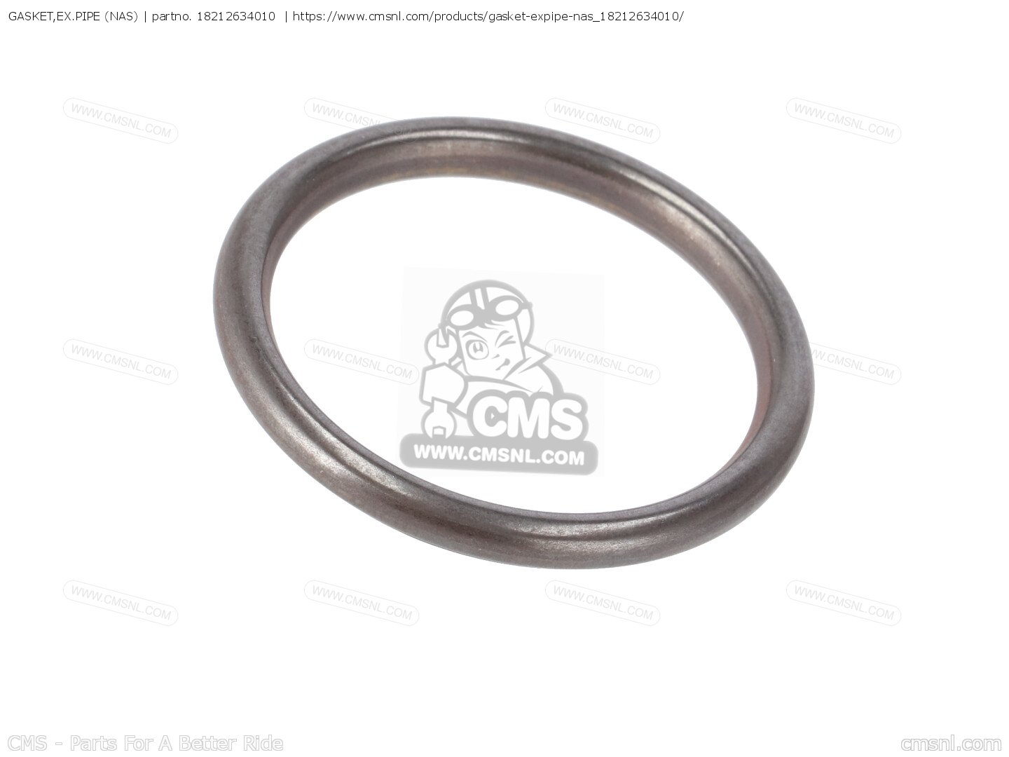 18212634010: GASKET,EX.PIPE (NAS) Honda - buy the 18212-634-010 at CMSNL