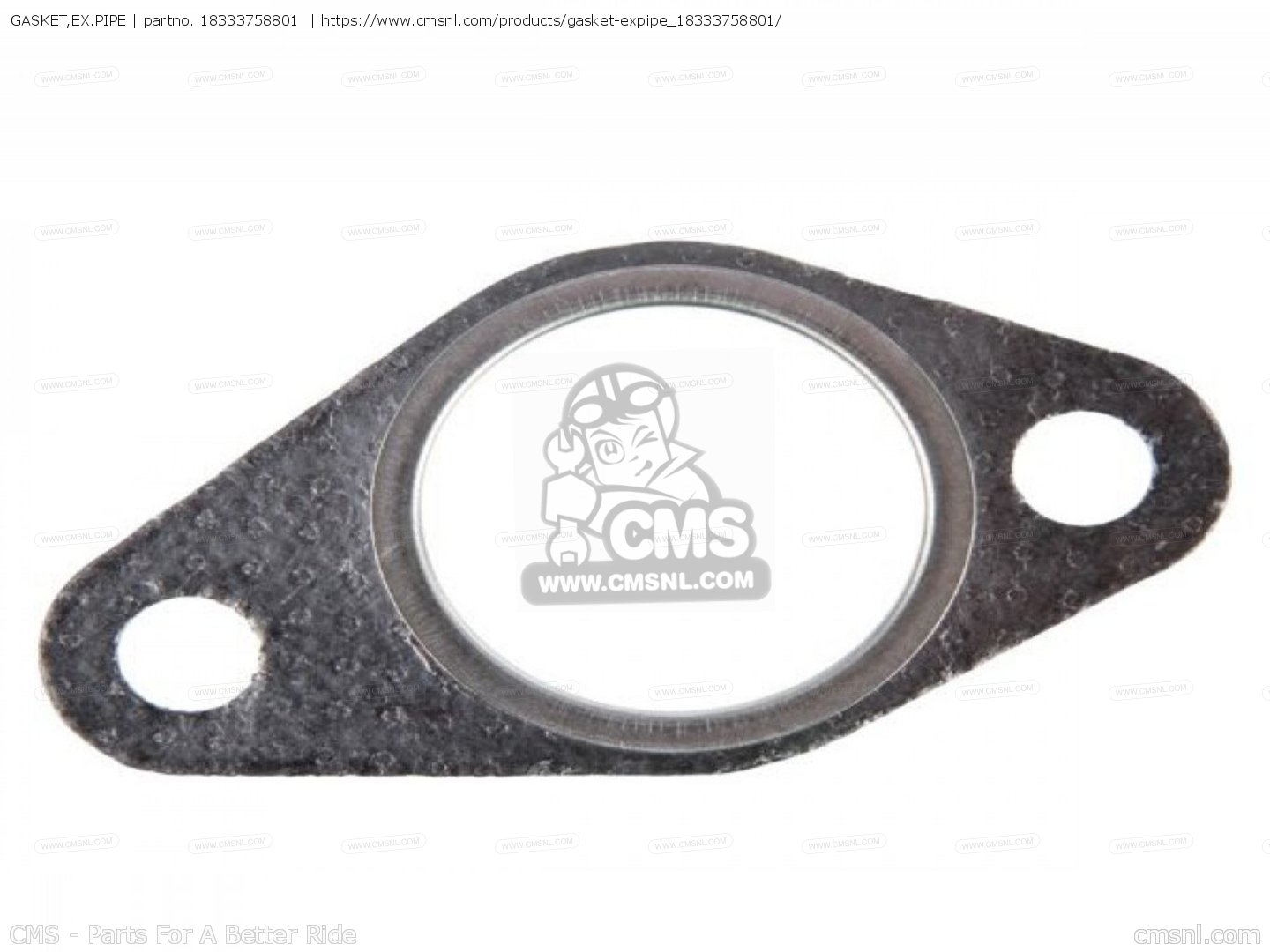 18333758801: Gasket,ex.pipe Honda - buy the 18333-758-801 at CMSNL