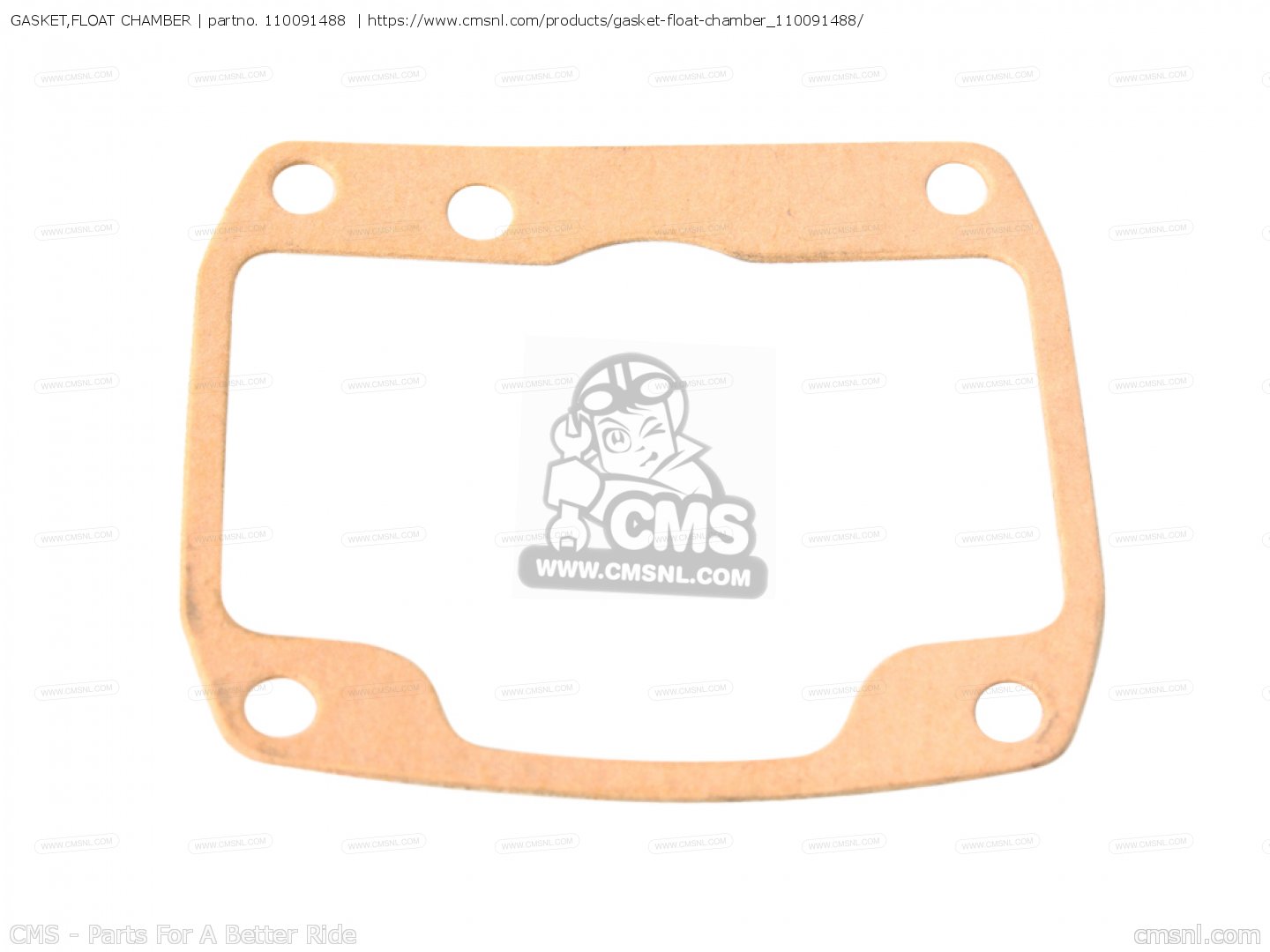 GASKET,FLOAT CHAMBER for Kawasaki - order at CMSNL