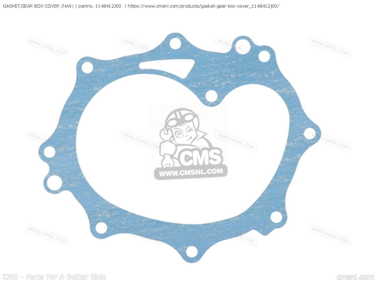 1148412J00: GASKET,GEAR BOX COVER (NAS) Suzuki - buy the 11484-12J00 at ...