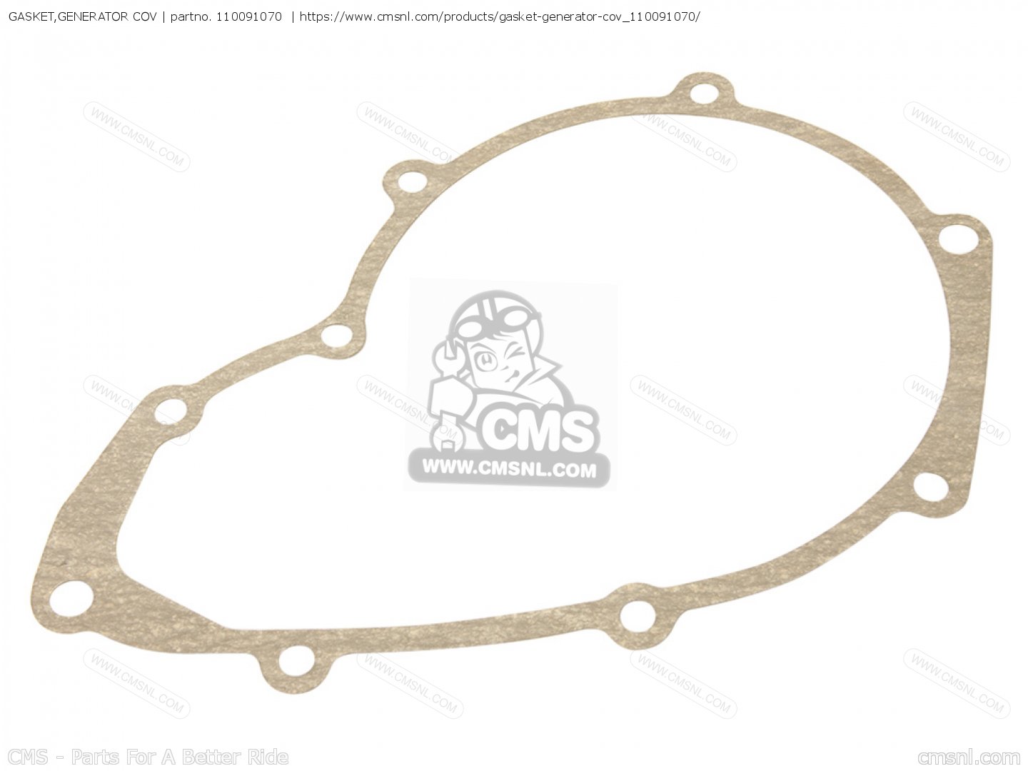 GASKET,GENERATOR COV (MCA) for Kawasaki - order at CMSNL