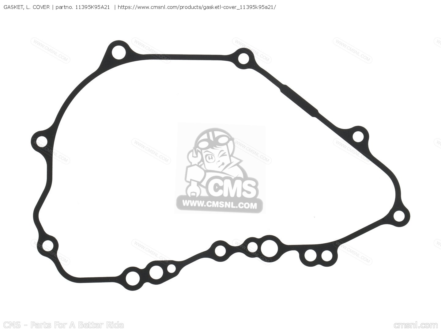 11395K95A21: Gasket,l Cover Honda - buy the 11395-K95-A21 at CMSNL