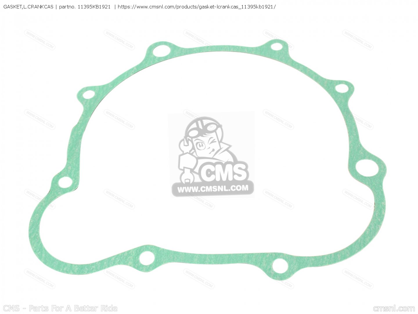 11395KB1921: Gasket,l.crankcas (nas) Honda - buy the 11395-KB1-921 at CMSNL
