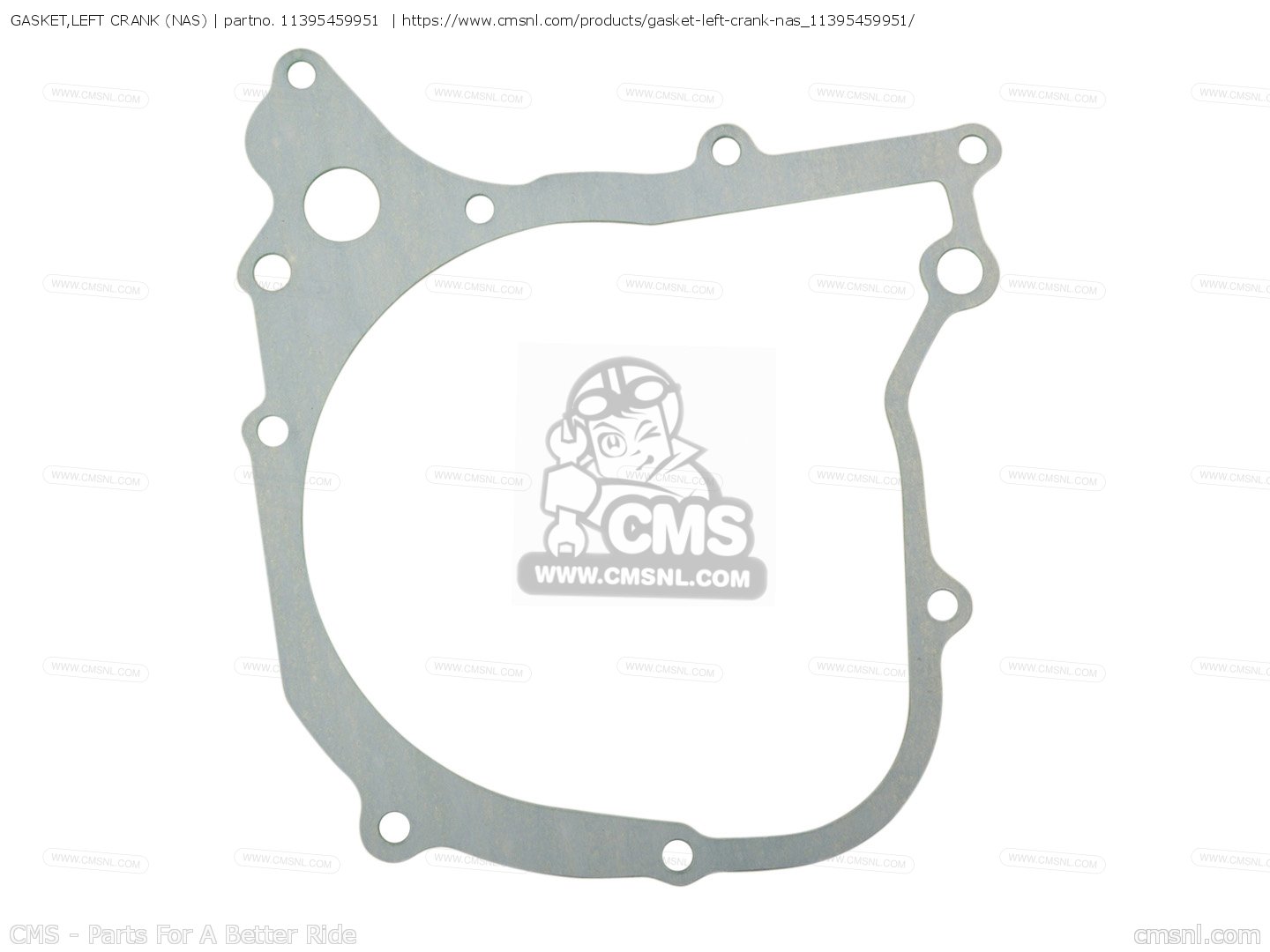 11395459951: GASKET,LEFT CRANK (NAS) Honda - buy the 11395-459-951 at CMSNL