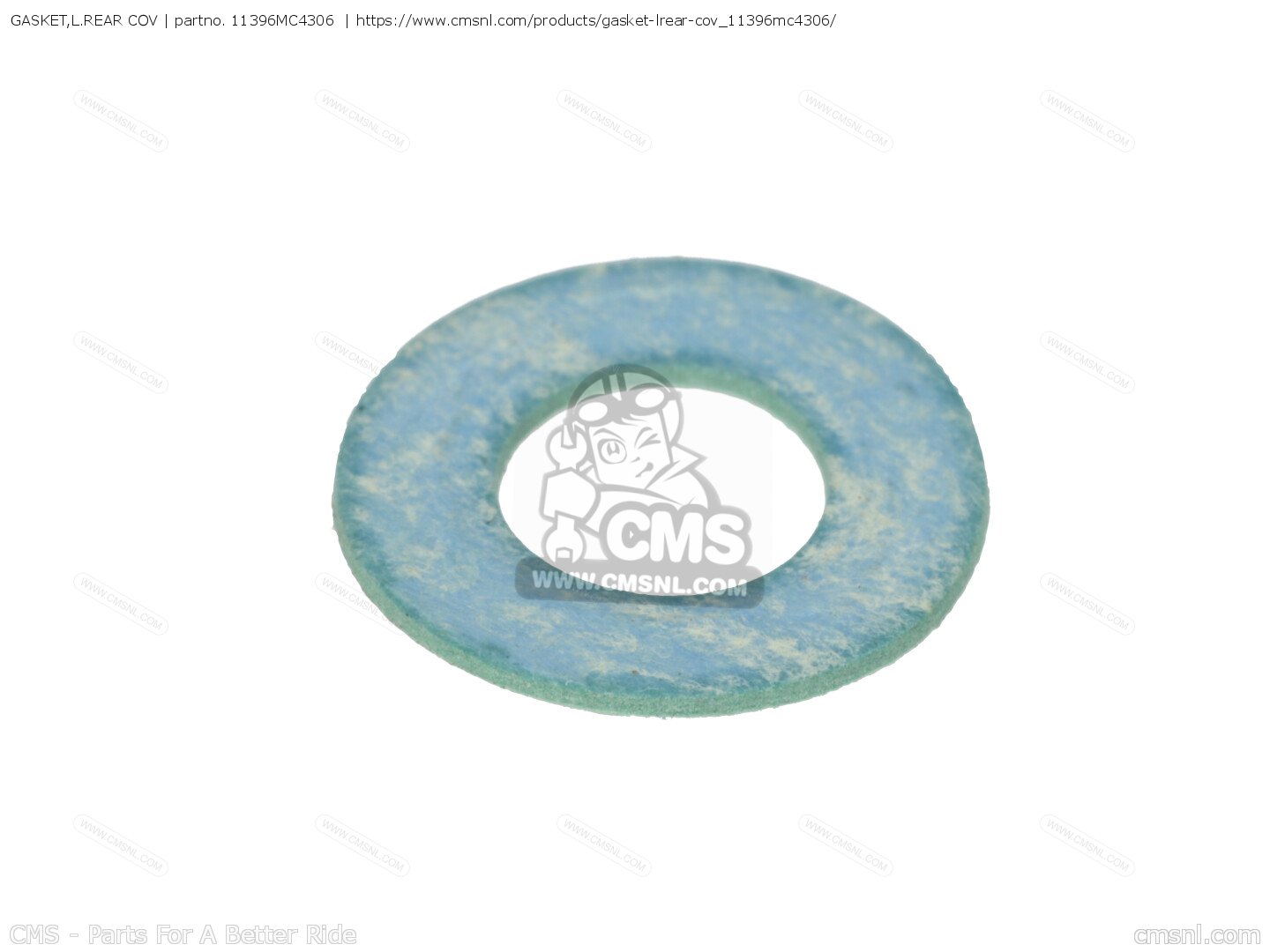 11396MC4306: GASKET,L.REAR COV Honda - buy the 11396-MC4-306 at CMSNL