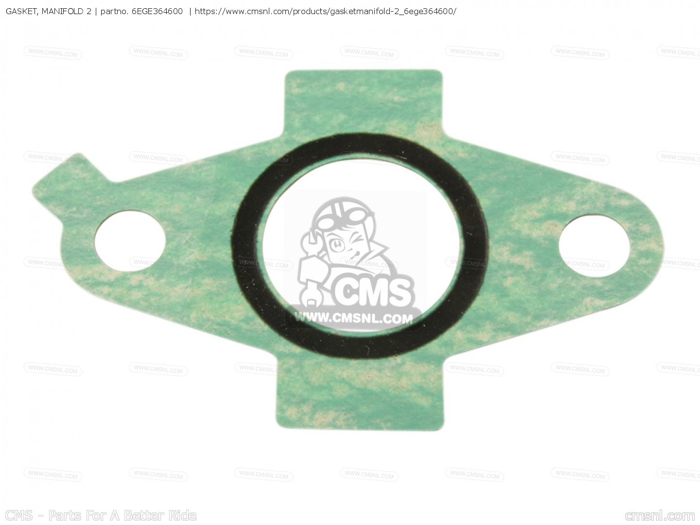 6EGE364600: Gasket, Manifold 2 (nas) Yamaha - buy the 6EG-E3646-00-00 ...
