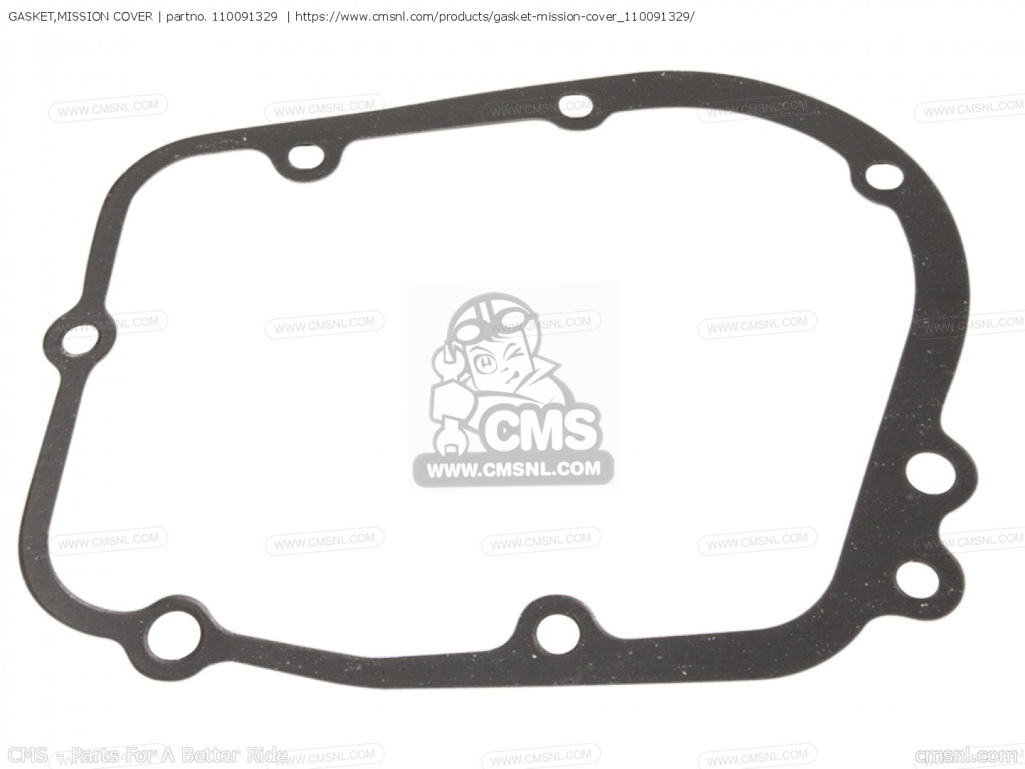110091329: Gasket,mission Cover (mca) Kawasaki - buy the 11009-1329 at ...