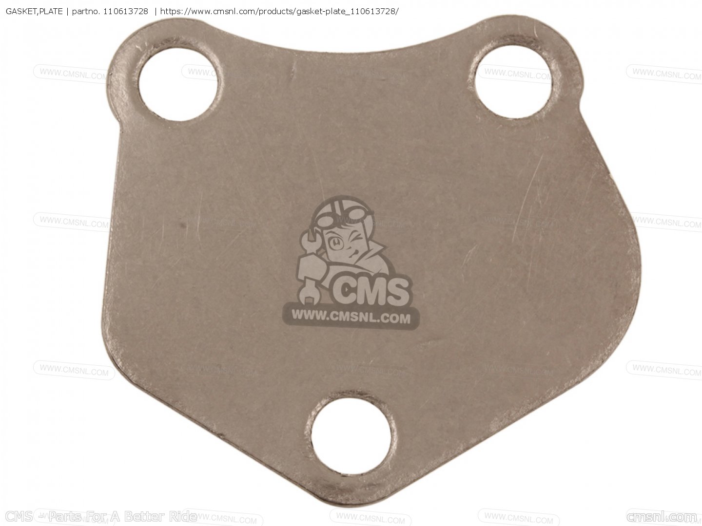 110613728: Gasket,plate (nas) Kawasaki - buy the 11061-3728 at CMSNL
