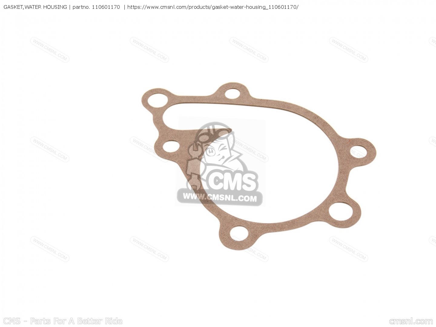 110601170: GASKET,WATER HOUSING (MCA) Kawasaki - buy the 11060-1170 at ...