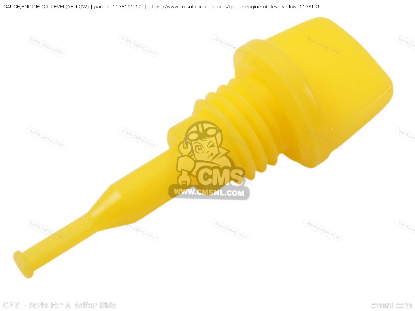 1138191J10: GAUGE,ENGINE OIL LEVEL(YELLOW) Suzuki - buy the 11381-91J10 ...