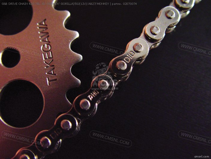 02070074: G&B DRIVE CHAIN 420-74L 6V MONKEY/ GORILLA)50J(12V)/AB27 ...