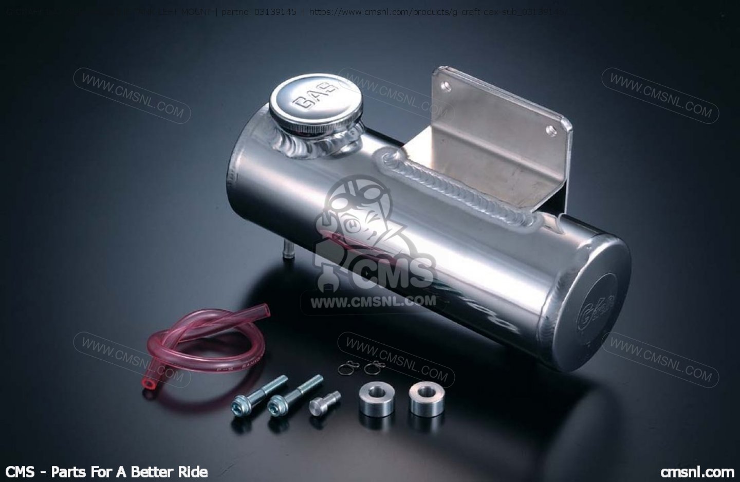 03139145: G-CRAFT DAX SUB GASOLINE TANK LEFT MOUNT Kitaco - buy the 031 ...